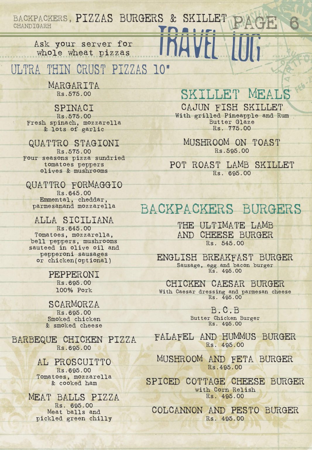 Backpackers Cafe: Trailblazer in English Style Breakfast Menu - Blog